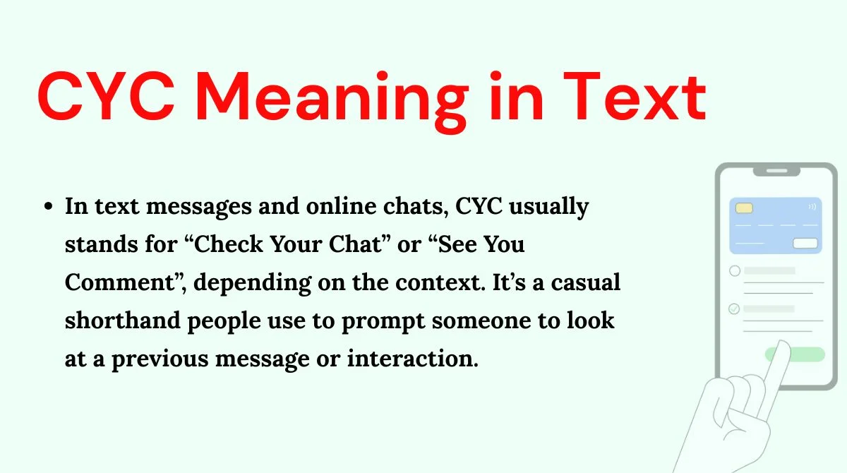CYC Meaning in Text: What It Really Stands For in Chats for 2026!